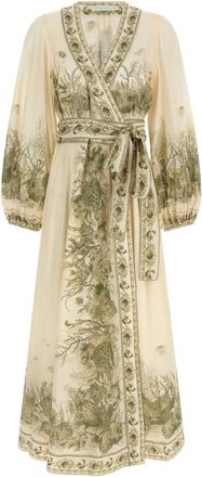 Zimmermann Femme, Robes, Multicolore, Taille: 38 FR Wanderlust Wrap Midi