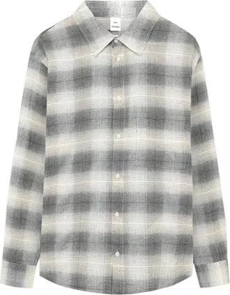 Won Hundred Homme, Chemises, Gris, Taille: S Chemise &agrave; carreaux Pete