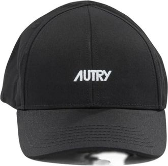 Autry Homme, Accessoires, Noir, Taille: ONE Size Acpu Cotton Baseball Cap