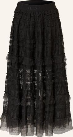 AllSaints Allsaints Spitzenrock Arlea schwarz