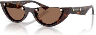Jimmy Choo London Femme, Accessoires, Brun, Taille: 53 MM Oval Lunettes de soleil