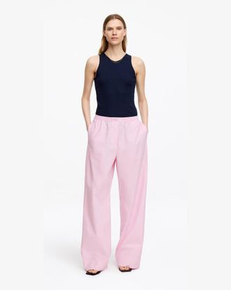 Arket Lockere Baumwollhose -Rosa