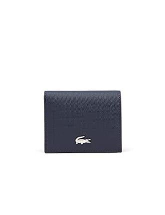 Lacoste Portefeuille Anna Femme,Polychlorure de vinyle, Marine 166 Rouge, Taille unique