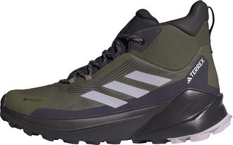adidas Adidas Damen Terrex Trailmaker 2.0 Mid Gore-Tex Wanderschuhe, Olive Strata/Silver Dawn/Aurora Black, 40 2/3