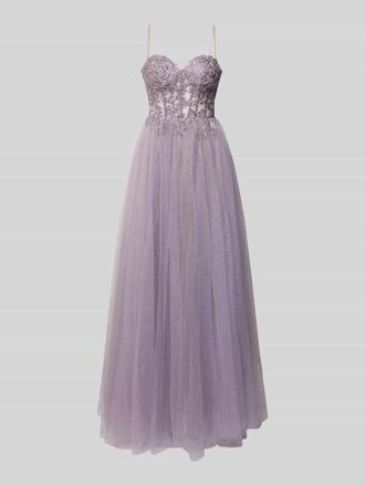 Laona Regular Fit Abendkleid mit Glitzer-Mesh