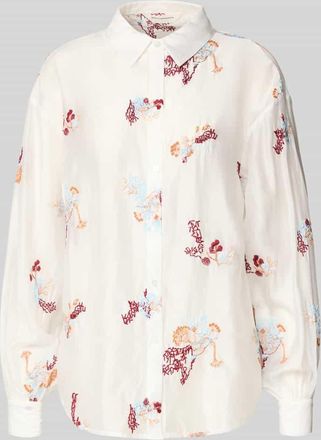 Moss Copenhagen Regular Fit Bluse mit Stitchings Modell Sabine