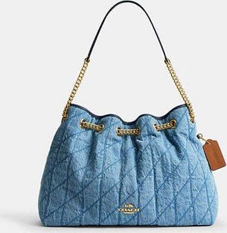 Coach Evelyn Schultertasche Aus Regenerativer Baumwolle Mit Steppung