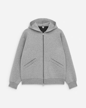 Arket Scuba-Kapuzenjacke Mit Rei&szlig;verschluss -Grau