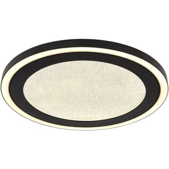 Globo Lighting Deckenleuchte - Davies - schwarz - metall - ø 34cm - led - Globo