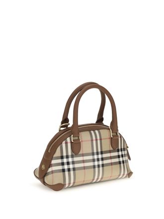 Burberry Womens Handbag Mini Primrose Top Handle Bag Archive Beige Canvas Handbags Hand