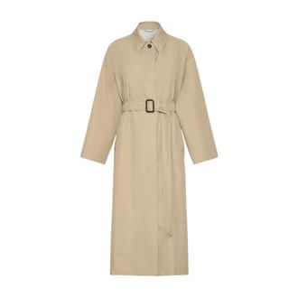 Max Mara Wasserabweisender Gabardine-Trenchcoat - - Coats - Damen - Beige - 2XS