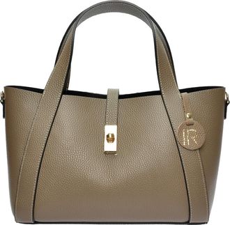 Isabella Rhea Beiger Lederhandtasche