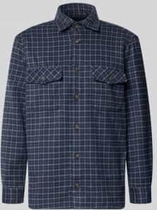 Christian Berg Regular Fit Overshirt mit Karo-Muster