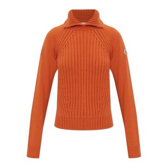 Moncler Pullover mit Kragen - - Knitwear - Damen - Orange - L