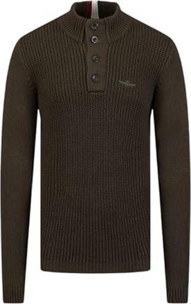 Aeronautica Pull Quatre Boutons Couleur Dark Musk, multicolore, XL