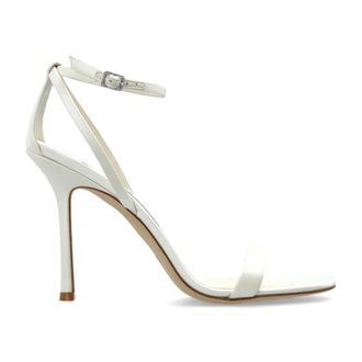 Jimmy Choo London Femme, Chaussures, Blanc, Taille: 38 1/2 EU High Heel Sandales