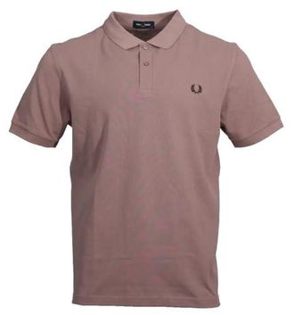 Fred Perry Polo M6000 pour homme sans bandes contrast&eacute;es, Rose fonc&eacute;, Small