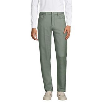 Lands End Knit Denim Jeans, Classic Fit, Herren, Gr&ouml;&szlig;e:52 81 regular, Gr&uuml;n, Baumwoll-Mischung/Polyester-Mischung, by Lands End