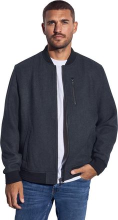 Street One Men Herren Blouson mit Wollanteil