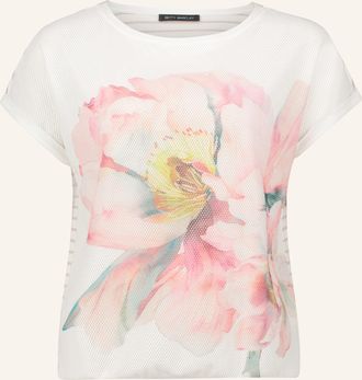 Betty Barclay T-Shirt Im Materialmix weiss
