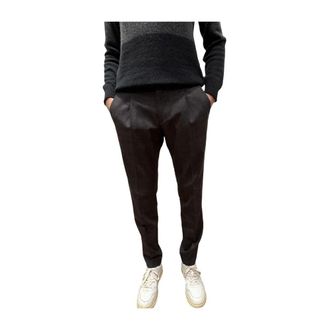 BRIGLIA 1949 Prince of Wales Flanellhose - - Trousers - Herren - Grau - L