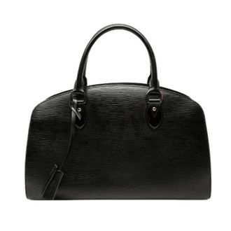 Louis Vuitton Sac &agrave; main Pre-owned Pont Neuf PM en cuir verni Epi Electric - Femme - Pre-owned - Noir - Taille: ONE Size