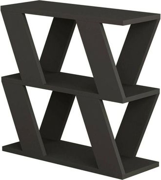 Dmora Dmora - Table basse Dpipiton, Table basse, Porte-revues pour canapé, Etagère de salon, 60x22h57 cm, Anthracite
