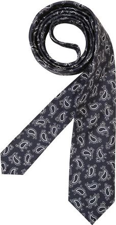 Olymp Herren Krawatte blau Seide gemustert