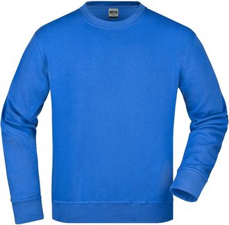 James & Nicholson Workwear Pullover - Strapazierfähiges Sweatshirt für Arbeit & Beruf | Farbe: royal | Grösse: 4XL