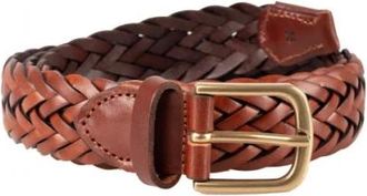 Brooksfield Homme, Accessoires, Brun, Taille: 105 CM Ceinture en cuir de veau tressé