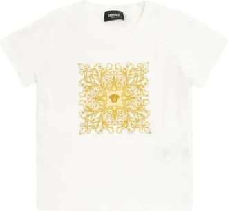 Versace unisex, Tops, Blanc, Taille: 3 Y T-Shirt Imprim&eacute; Classique