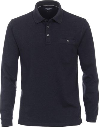 Casamoda Polo-Shirts gestreift Dunkelblau M