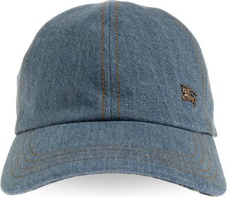 Burberry Homme, Accessoires, Bleu, Taille: XL Casquette de baseball en denim