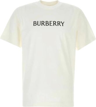 Burberry Homme, Tops, Blanc, Taille: XL T-Chemises