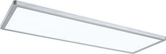 Paulmann 71010 LED Panel Atria Shine 3-Step-Dim eckig, Dimmbar Tageslichtweiß, Lichtpanel Kunststoff 4000 K, Chrom Matt, Incl. 1x22 W, 580 x 200 mm