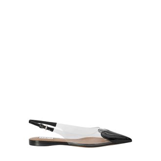 Alaia Femme, Chaussures, Noir, Taille: 38 1/2 EU Le Coeur Flat Slingbacks