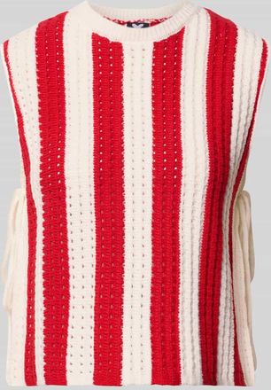Karo Kauer Strickshirt mit seitlicher Schn&uuml;rung