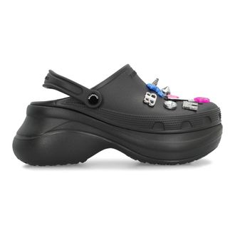 Balenciaga Gummiclogs mit Jibbitz-Anh&auml;ngern - - Shoes - Damen - Schwarzk - 38 EU