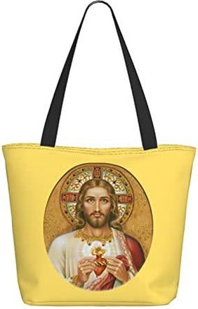 AOOEDM Sacred Jesus Ladies Shopping Bag 13x11x7in.Le cadeau parfait pour la Saint-Valentin.Cest de la Saint-Valentin pour maman, fille, &eacute;pouse, etc