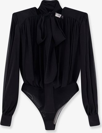 Elisabetta Franchi Silk shirt with body detail - ELISABETTA FRANCHI - gender_Woman