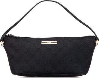 Gucci Hobo Bags - GG Canvas Boat - Gr. unisize - in Schwarz - für Damen