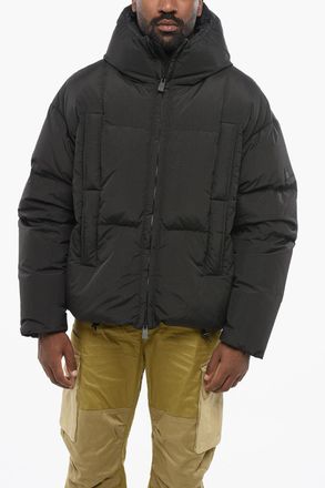Bacon Daunenjacke mit 4 Taschen ANDREW aus Nylon-Jacquard Bacon