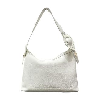 Borbonese Femme, Sacs, Blanc, Taille: ONE Size Sac Hobo avec Fermeture Éclair