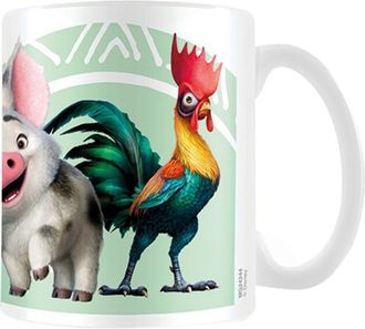 Disney Moana HEI HEI & Pua 11oz/315ml Kaffeetassen, Mehrfarbig, 7.9 x 11 x 9.3 cm