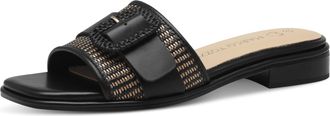 Marco Tozzi Damen Pantoletten mit Schnalle Sommer, Schwarz (Black Comb), 42 EU