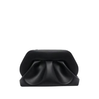 Themoir&egrave; Femme, Sacs, Noir, Taille: ONE Size Pochette &agrave; d&eacute;tails fronc&eacute;s
