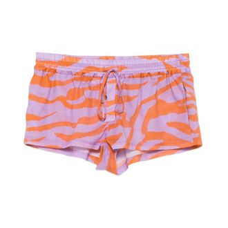 The Attico Femme, Shorts, Multicolore, Taille: 38 FR Short Pant Muslin Zebra Print