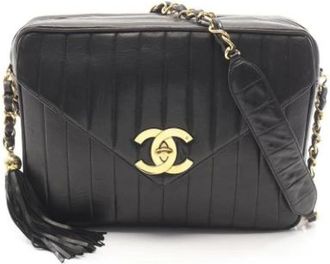 Chanel Sac bandouli&egrave;re vintage doccasion - Femme - Pre-owned - Noir - Taille: ONE Size
