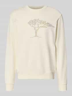 Fynch-Hatton Sweatshirt mit Rundhalsausschnitt und Stitching
