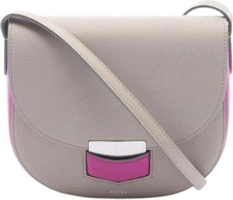 Celine Sac bandouli&egrave;re vintage doccasion - Femme - Pre-owned - Gris - Taille: ONE Size